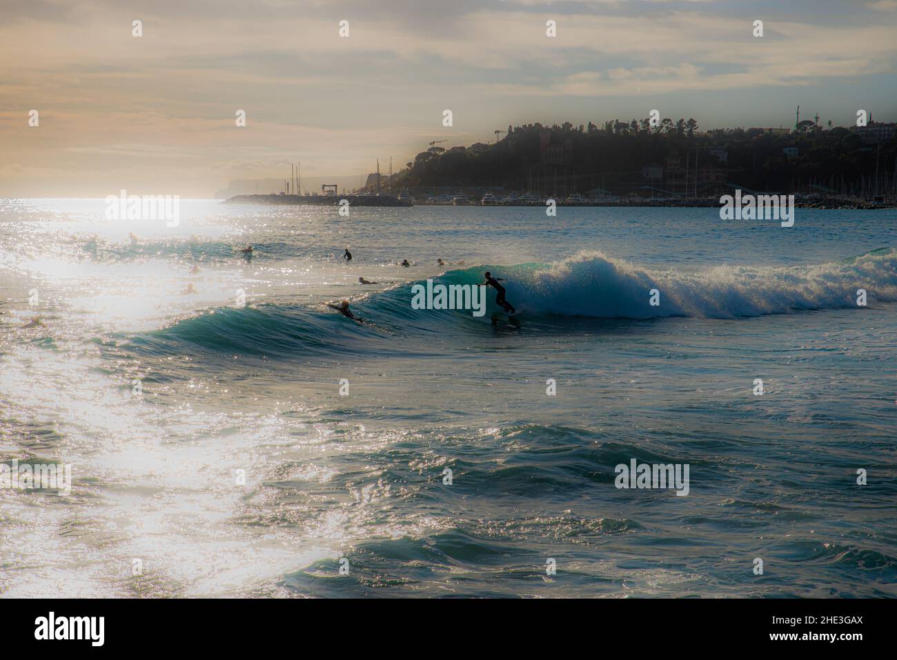 Varazze, a municipality in the Beigua park, overlooking the Ligurian ...