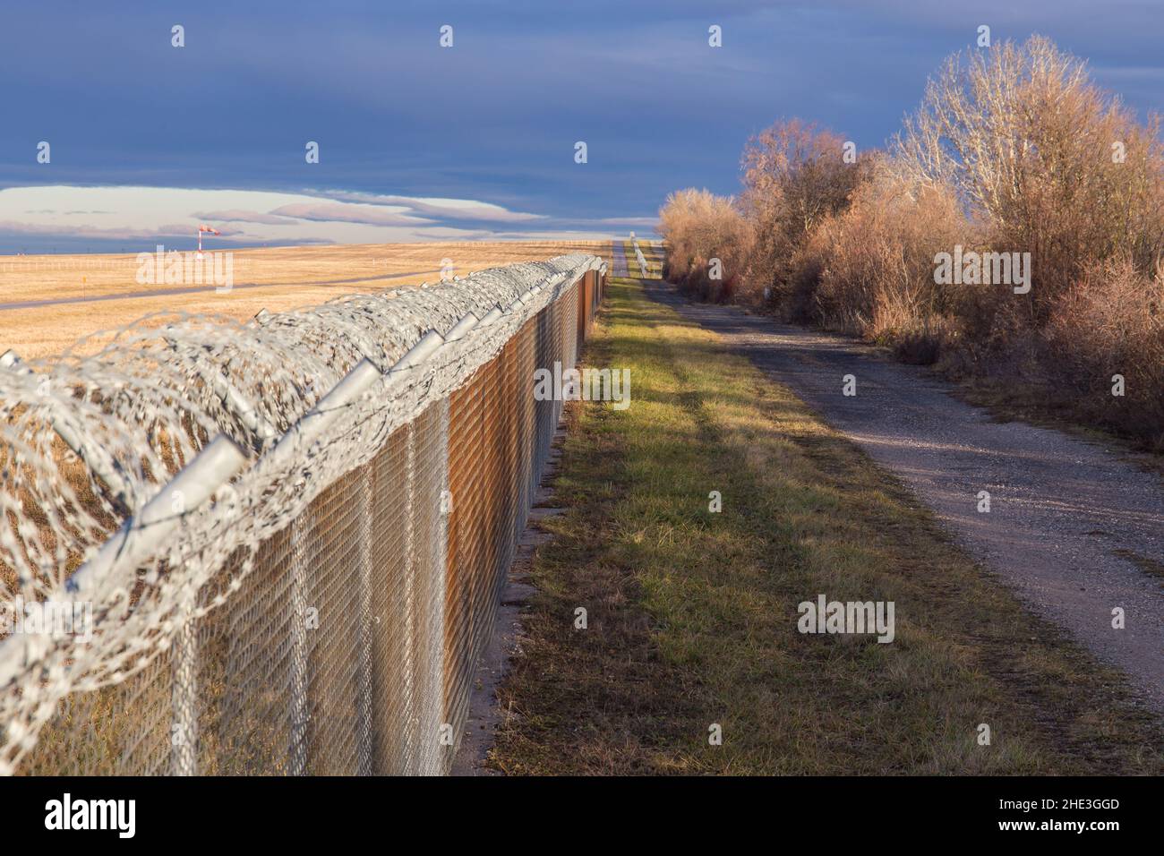Locked Barbed Wire Gate High Resolution Stock Photography and Images ...