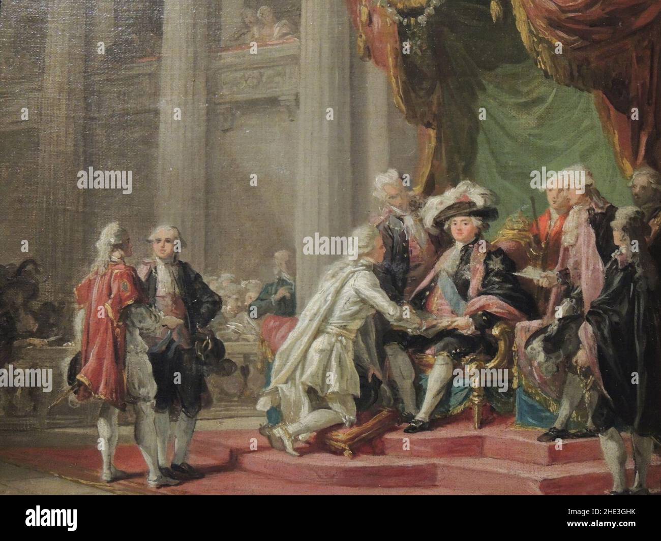 Réception par le comte de Provence (Labille-Guiard Stock Photo - Alamy