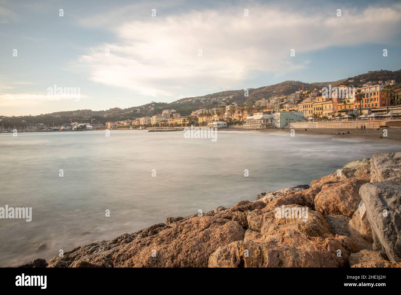 Varazze, a municipality in the Beigua park, overlooking the Ligurian Sea, is a destination for ...