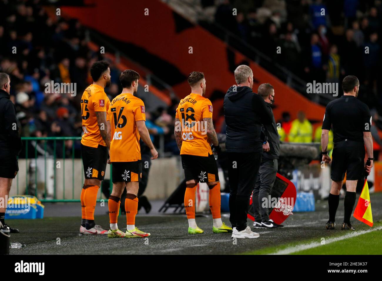 Hull make a triple substitution to bring on Tom Huddlestone #23 of Hull ...