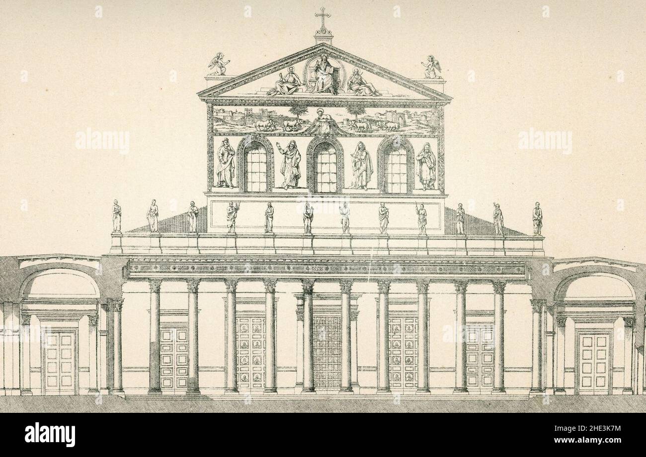 Basilica di san paolo roma hi-res stock photography and images - Alamy