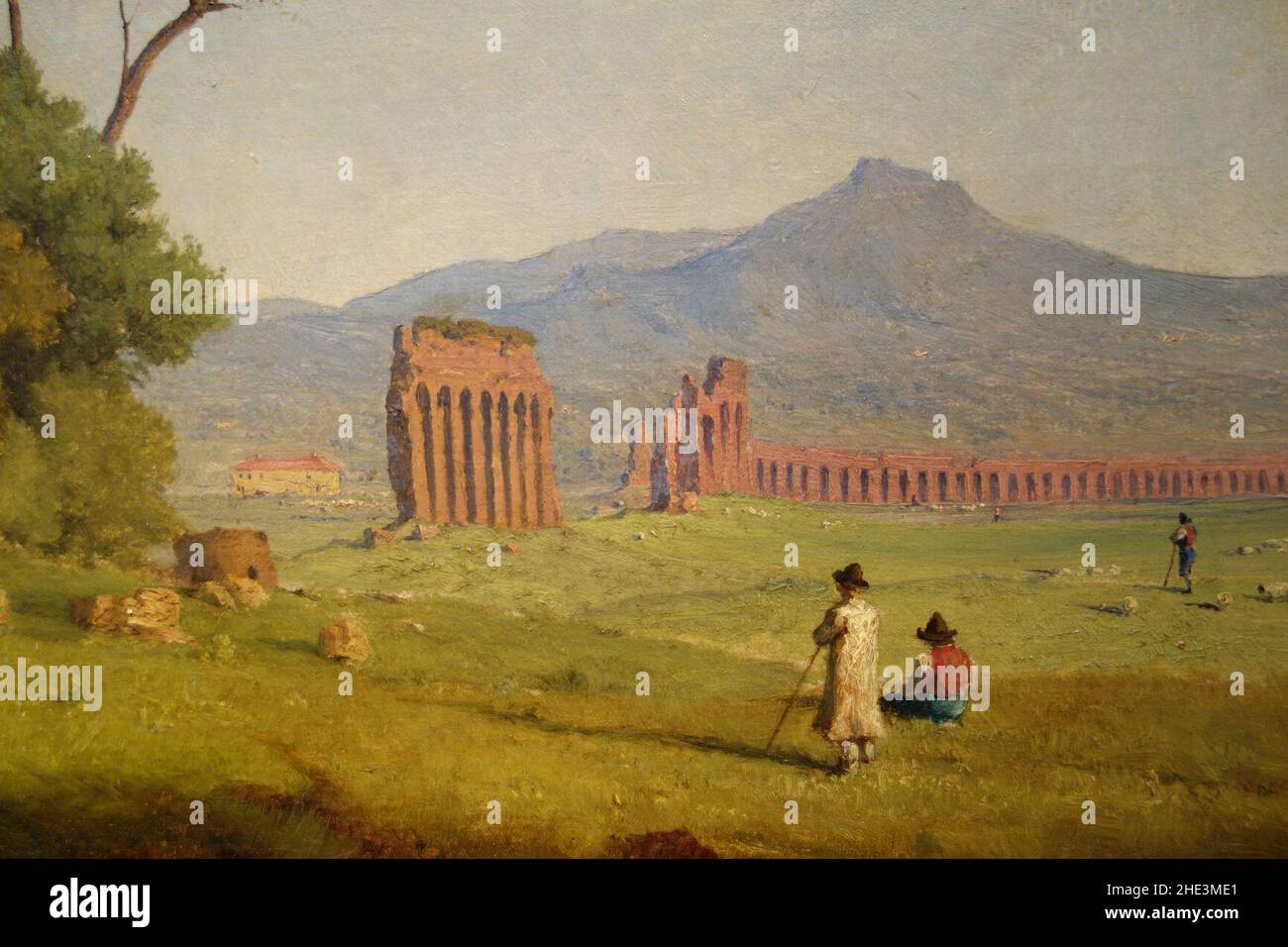 Roman Campagna by George Inness, detail, 1858 Stock Photo - Alamy
