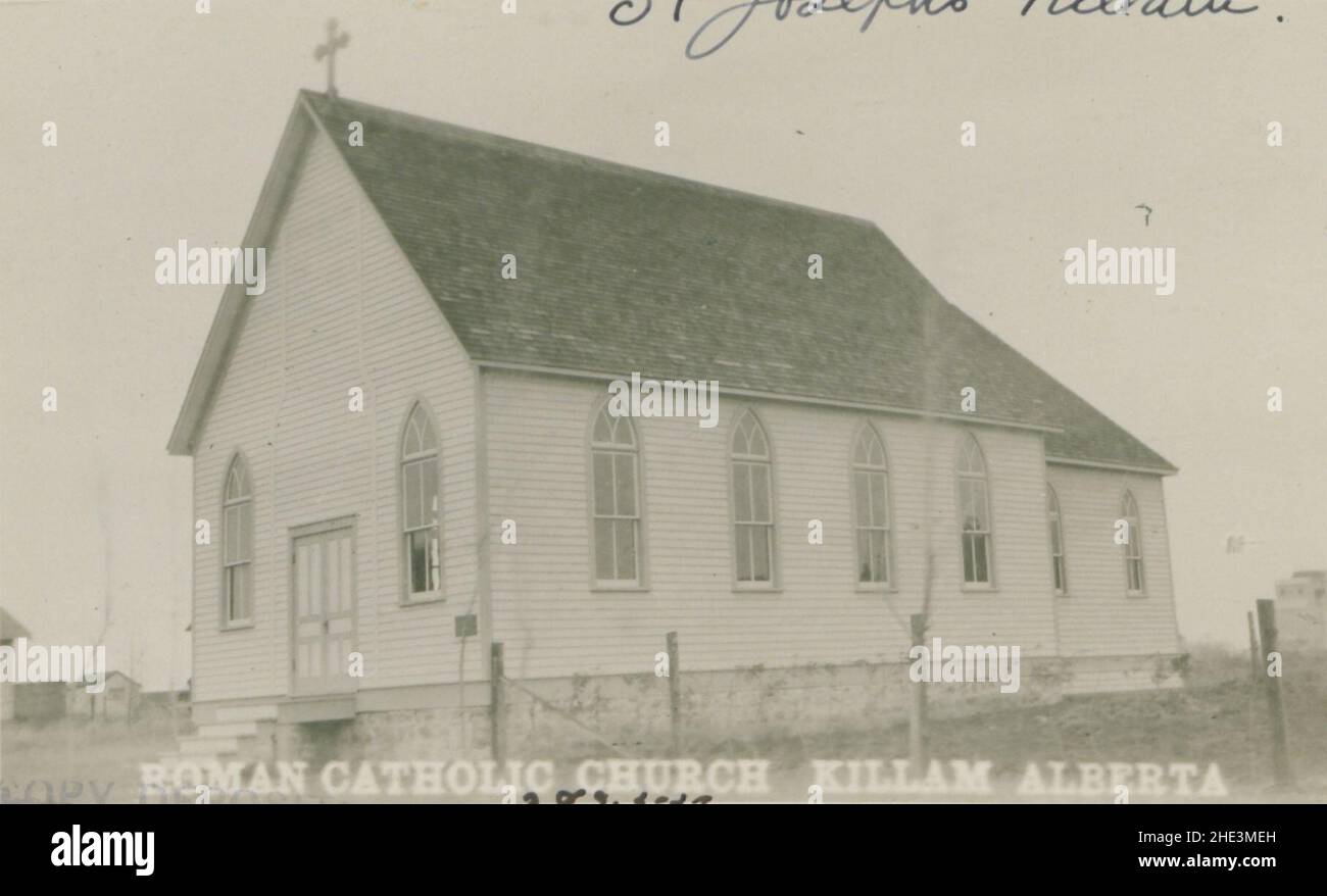 Roman Catholic Church, Killam, Alberta Stock Photo - Alamy