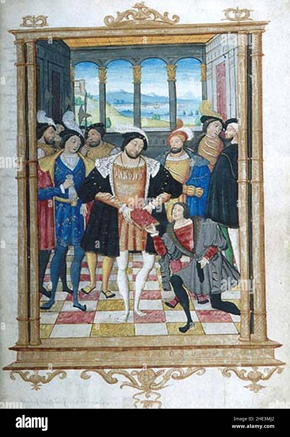 Roman de la Rose - Morgan Lib M948 f4r (dedication miniature Stock ...