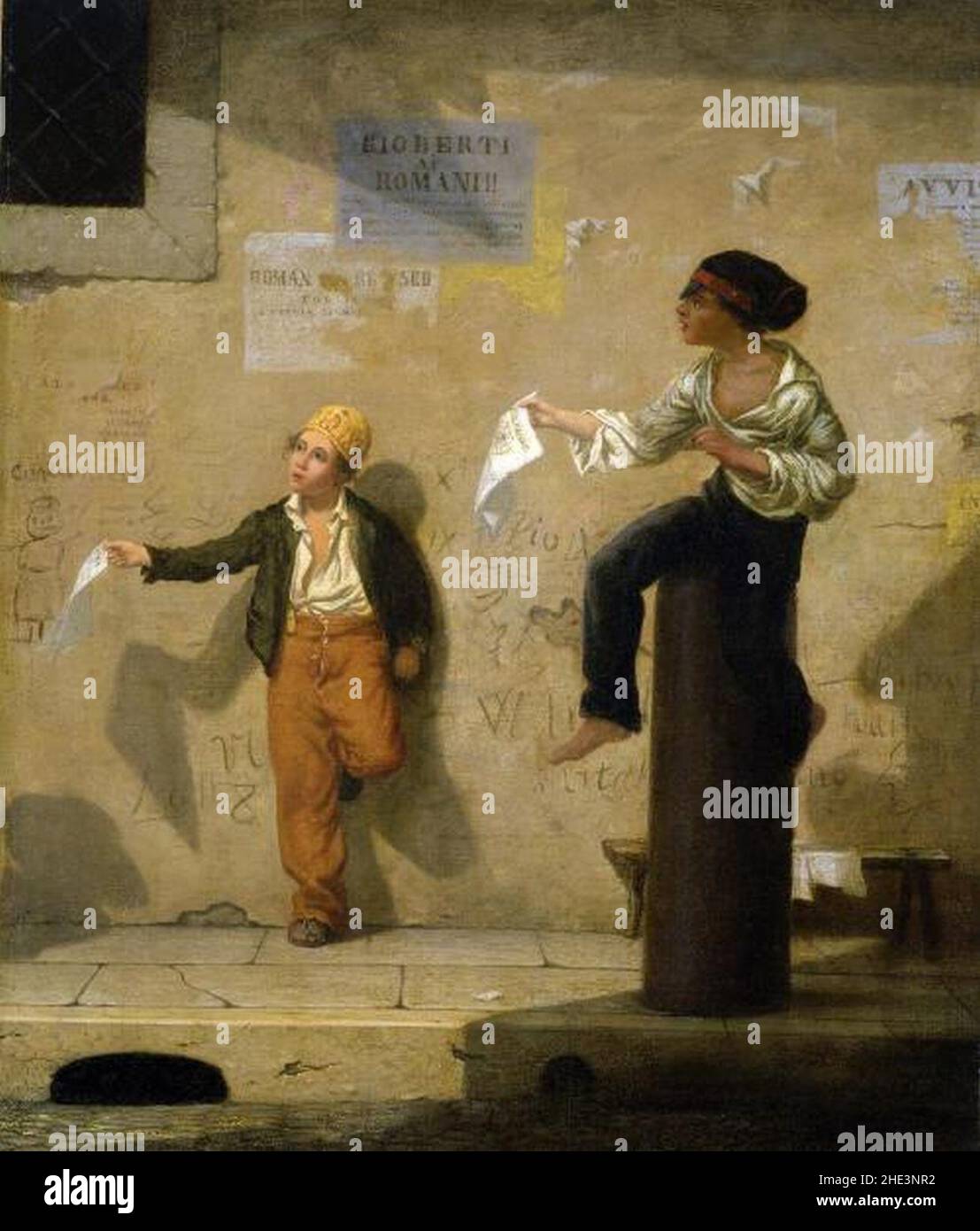 Roman Newsboys Stock Photo - Alamy