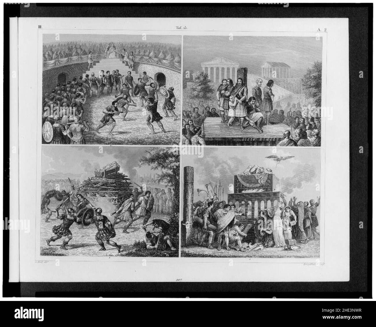 Roman scenes) - G. Heck, dirt. ; Henry Winkles, sculp Stock Photo - Alamy