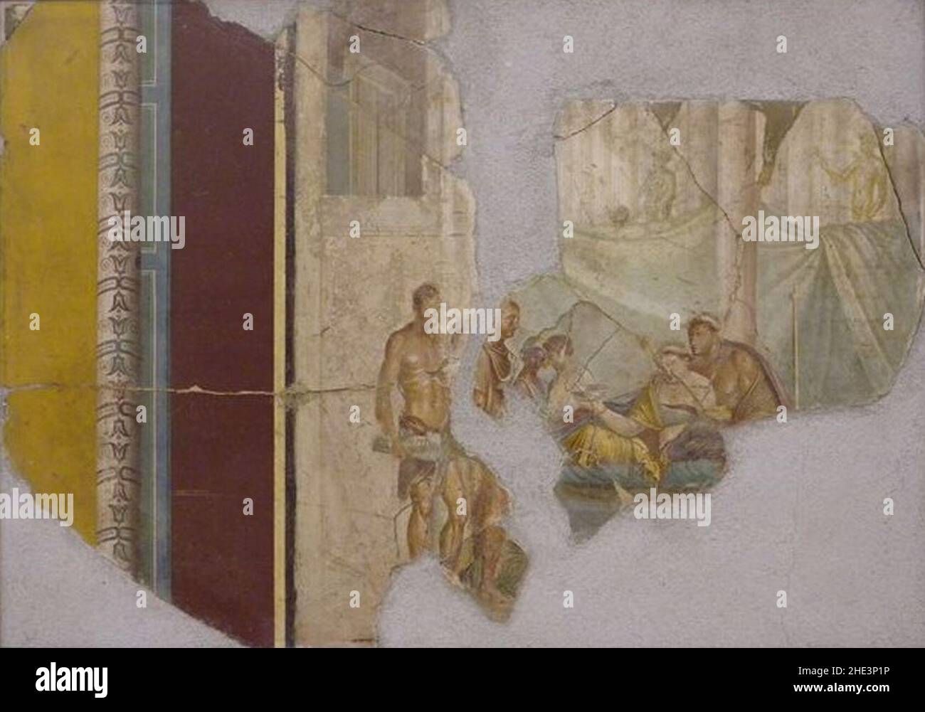 Roman Wall painting from the House of Giuseppe II, Pompeii, 1st century ...