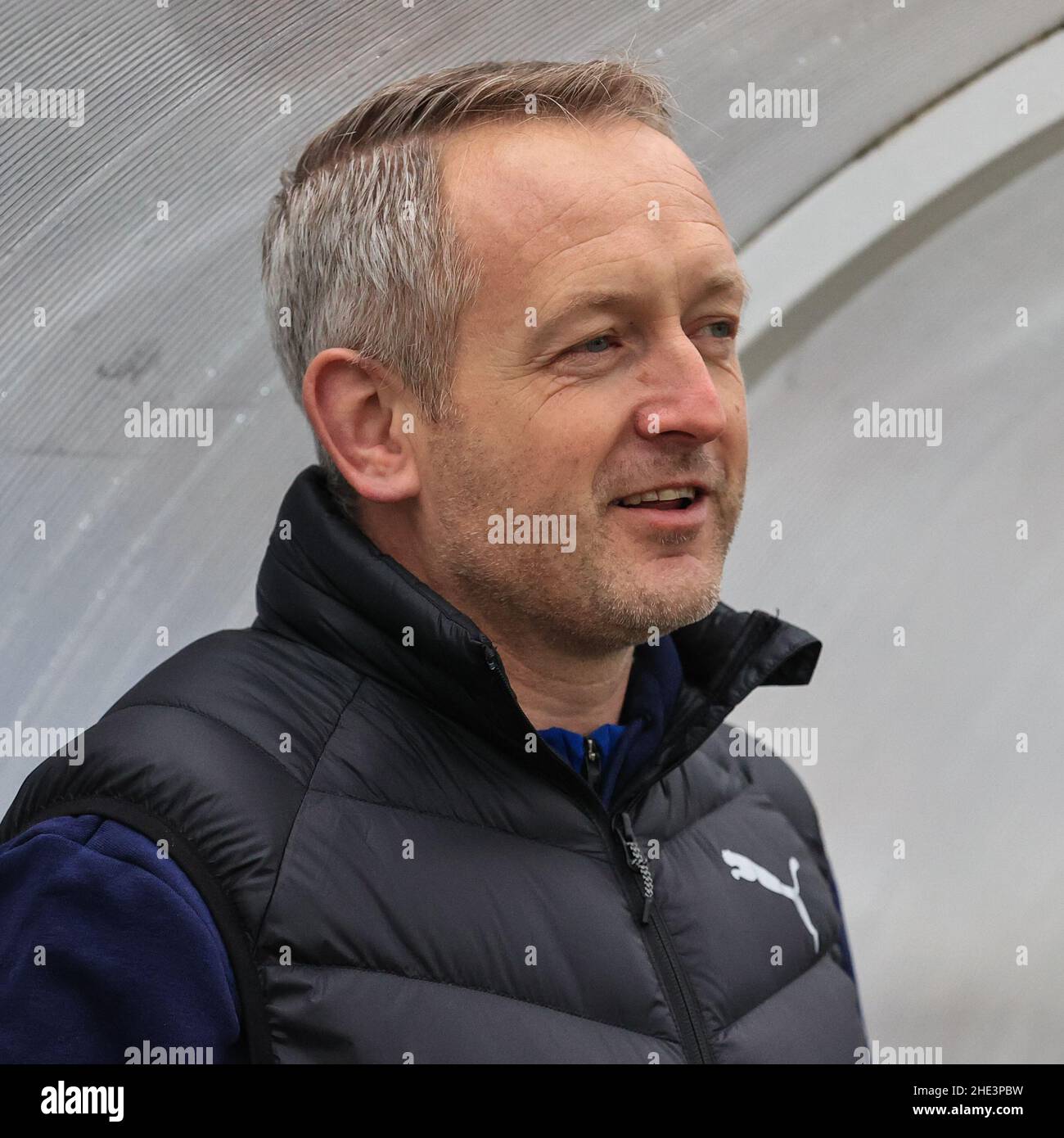 Neil Critchley head Coach of Blackpool during the game Stock Photo - Alamy
