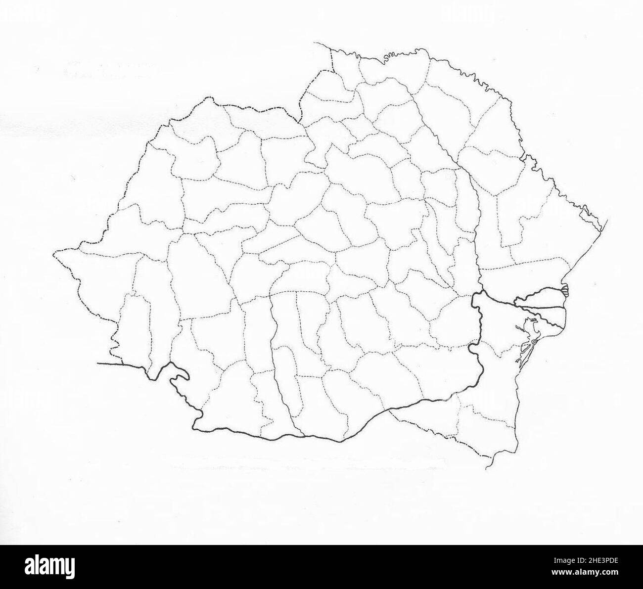 Romania interwar counties Stock Photo - Alamy