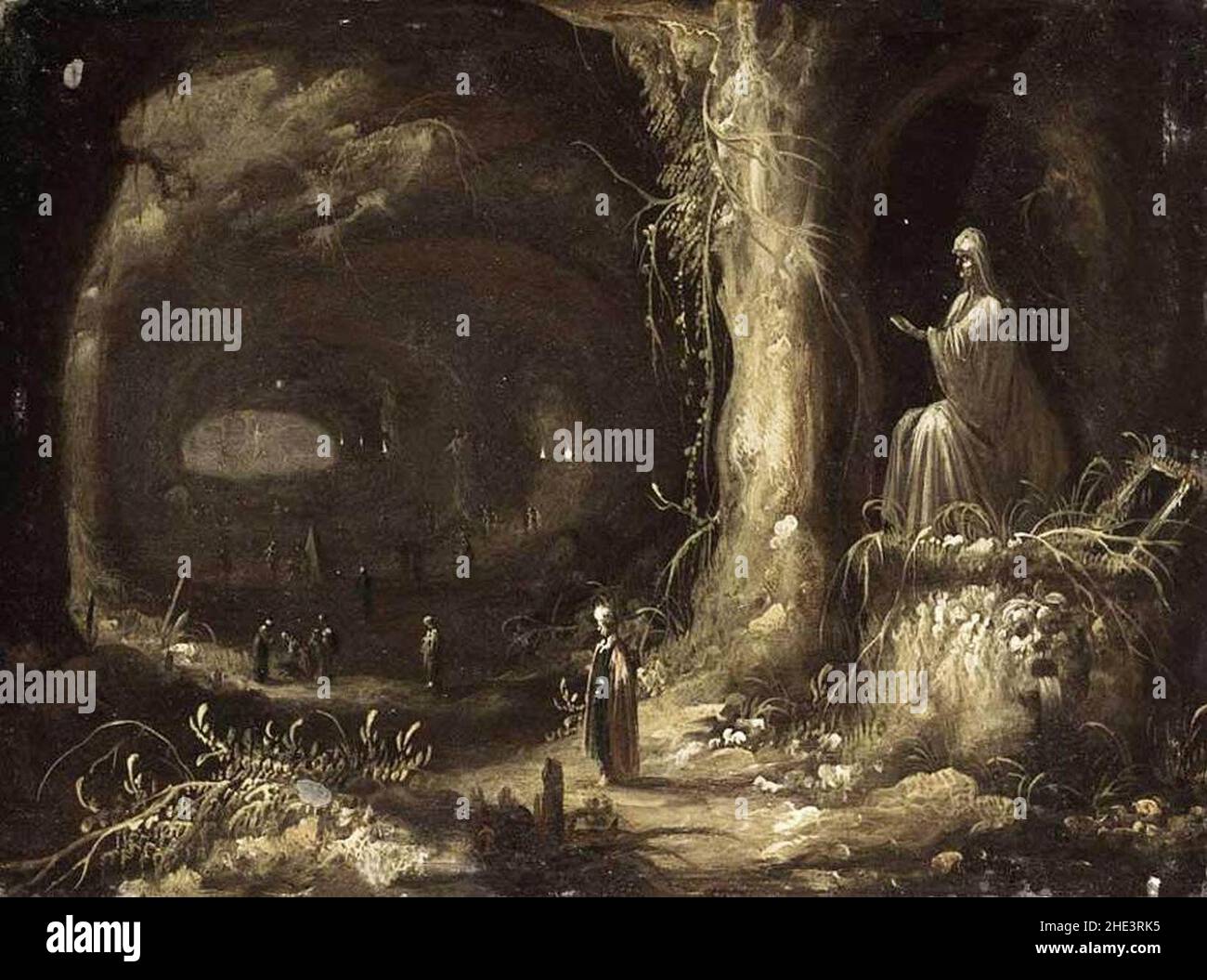 Rombout van Troyen - Interior of a Grotto Stock Photo - Alamy