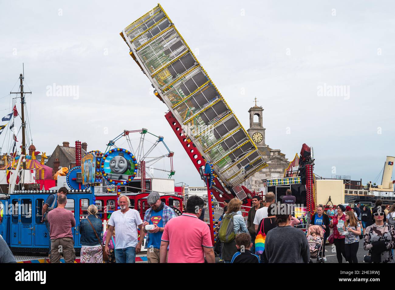 Ramsgate, UK - Sep 26 2021 Local people and tourists attend a ...