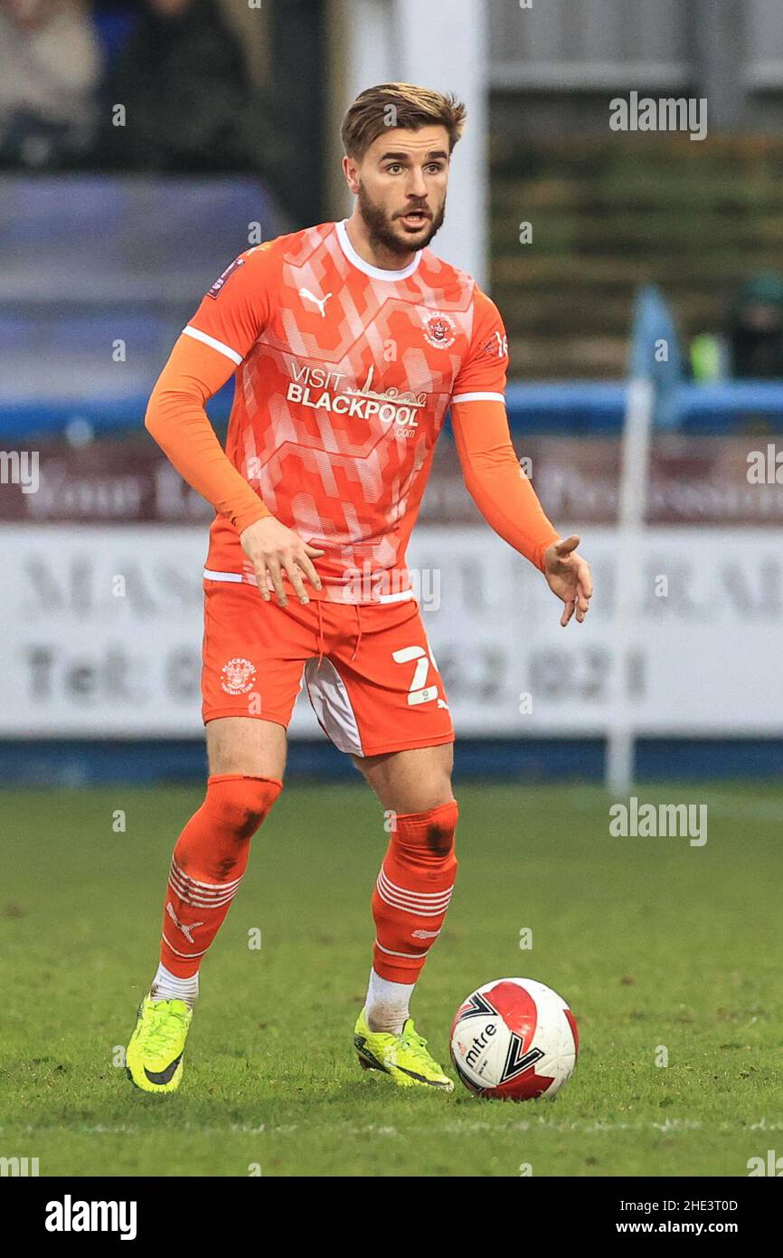 Luke Garbutt #29 of Blackpool during the game Stock Photo - Alamy