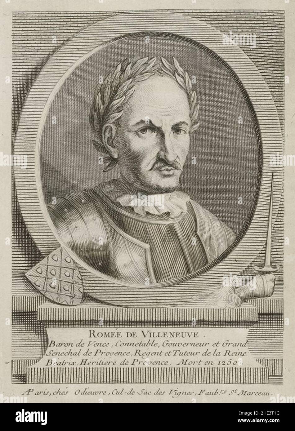 Romée de Villeneuve, baron de Vence Stock Photo - Alamy