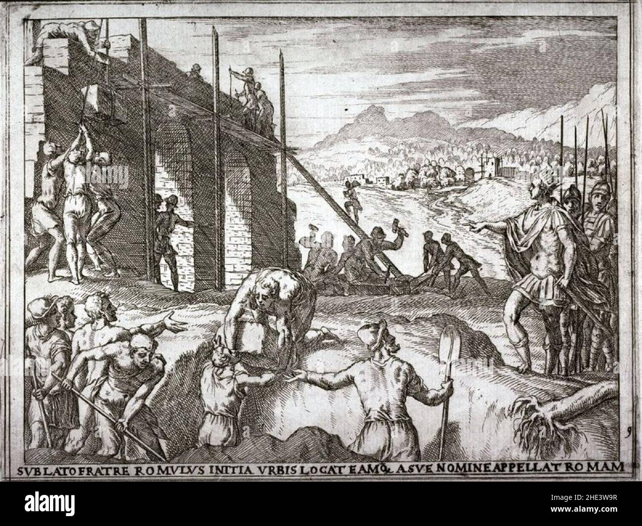 Romulus Founds the City and Names it Rome, pl.9 from the series The ...