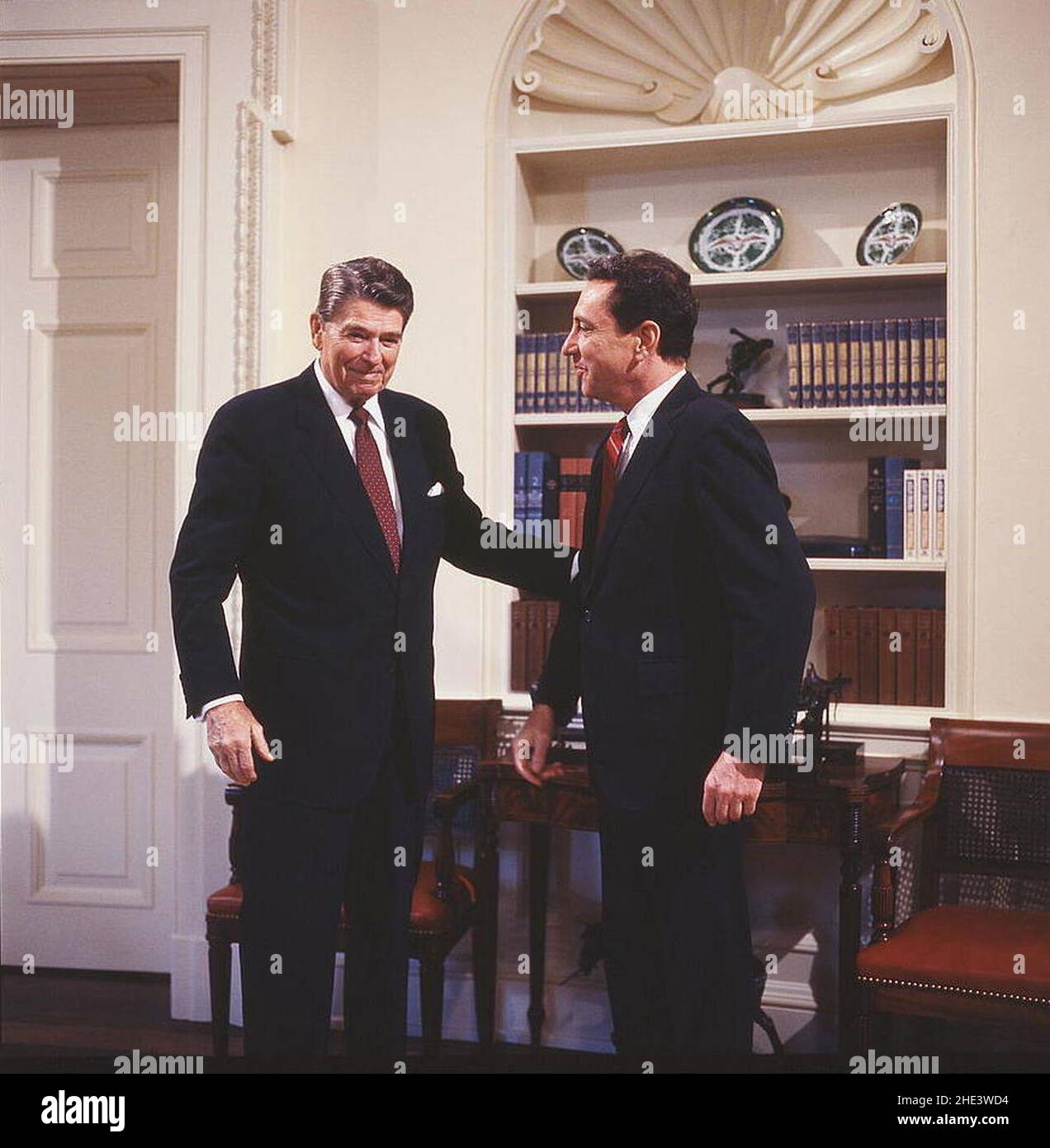 Ronald Reagan and Arlen Specter Stock Photo - Alamy