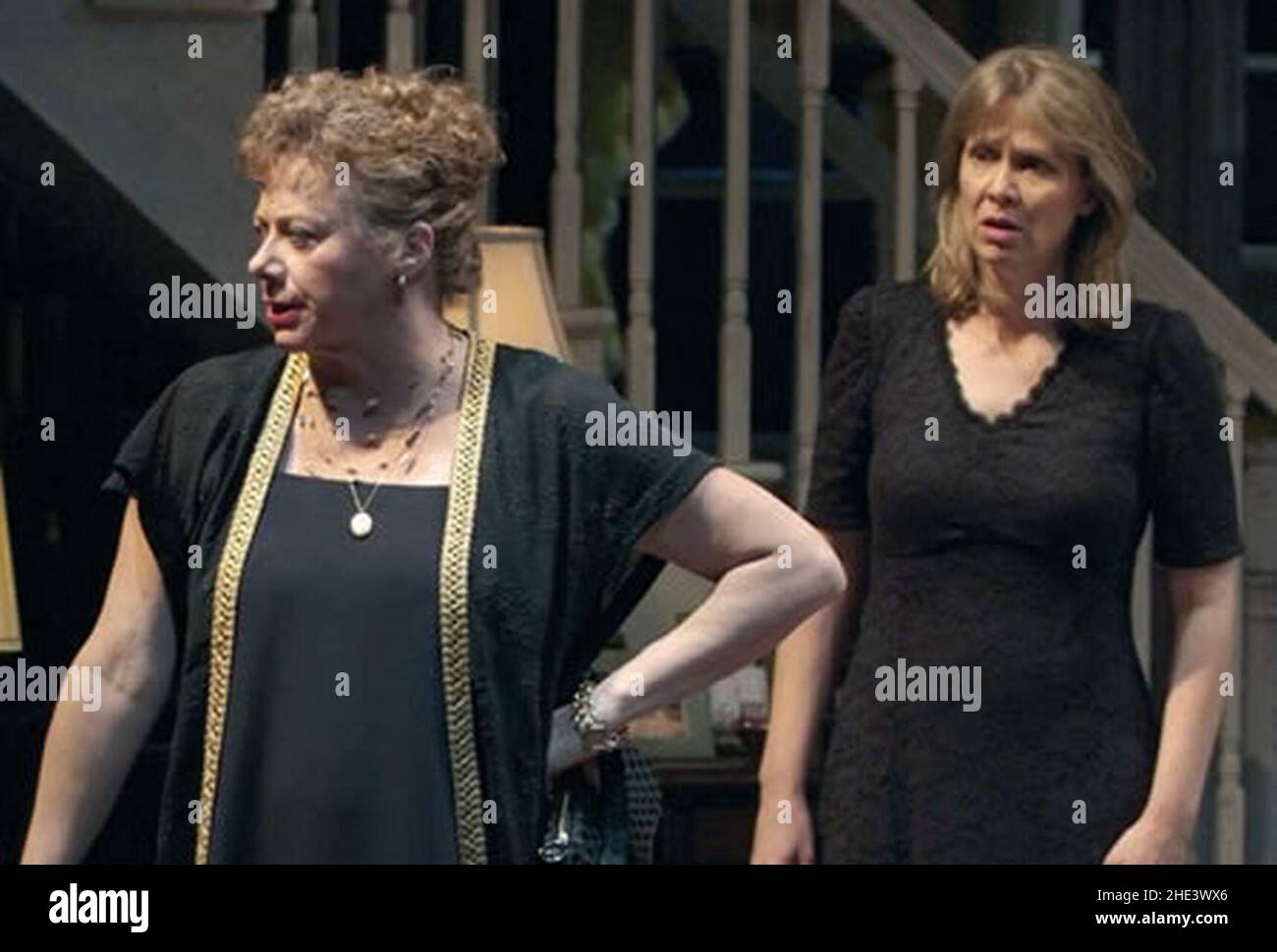 Rondi Reed and Amy Morton in play by Tracy Letts Stock Photo - Alamy