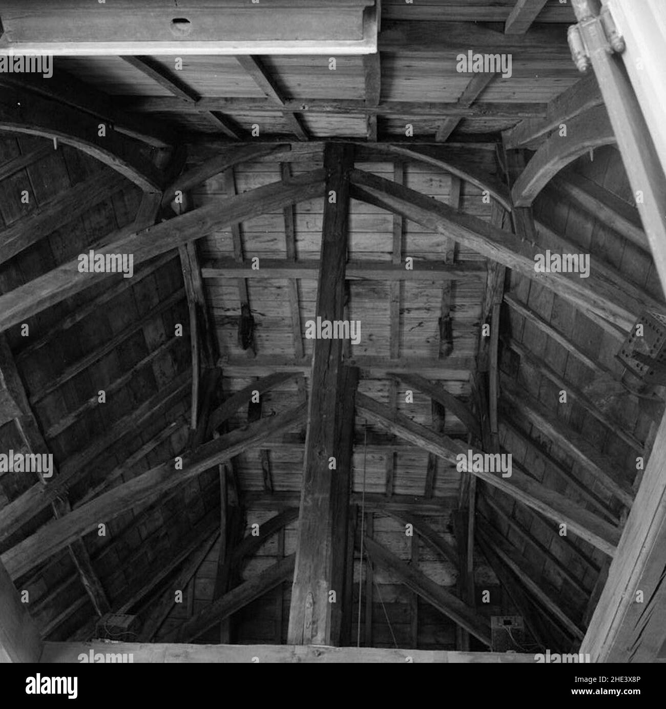 Roof Framing, General View, Old Ship Church by the Historic American ...