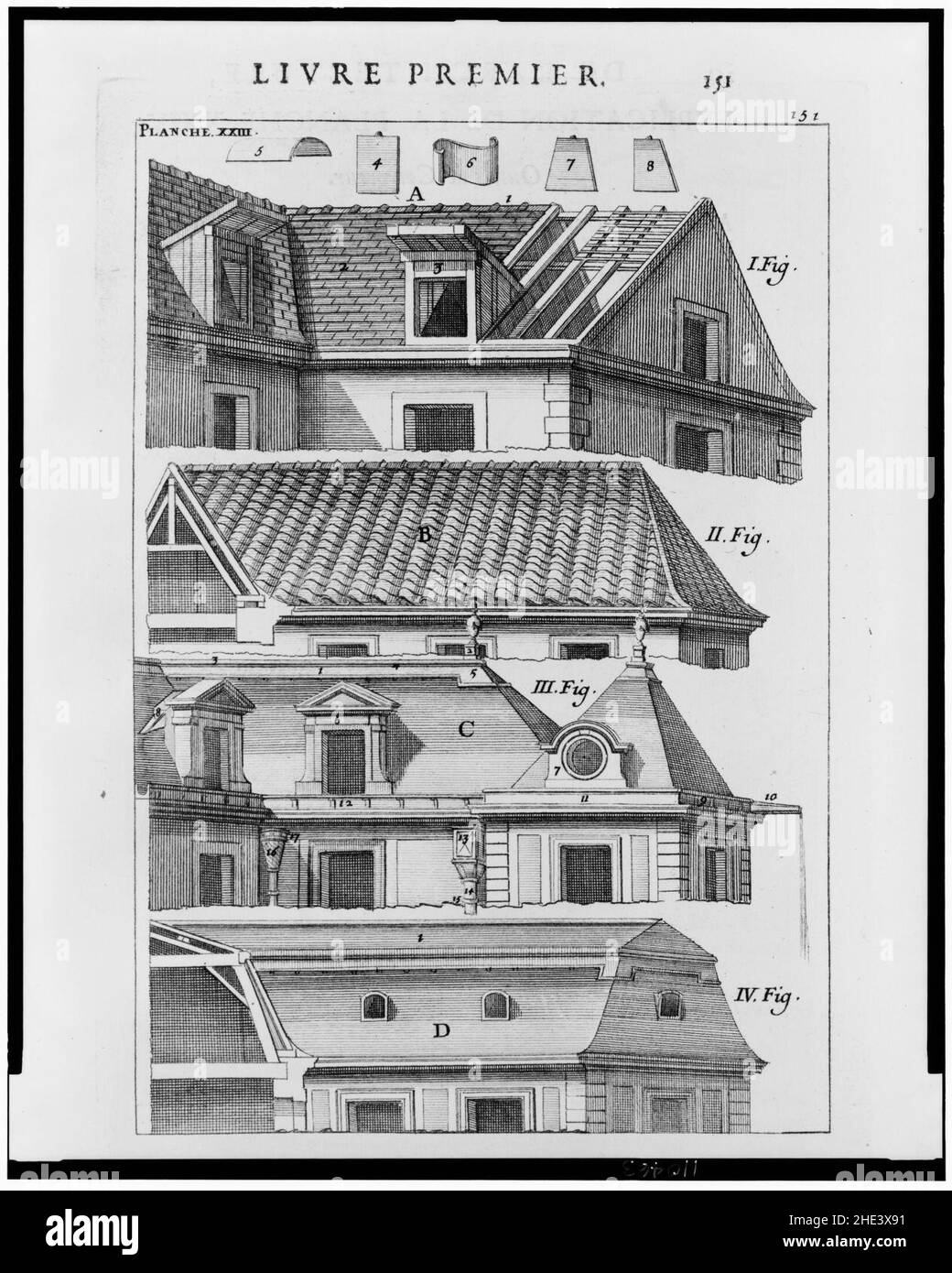 Roofline and dormer window styles and designs Stock Photo - Alamy