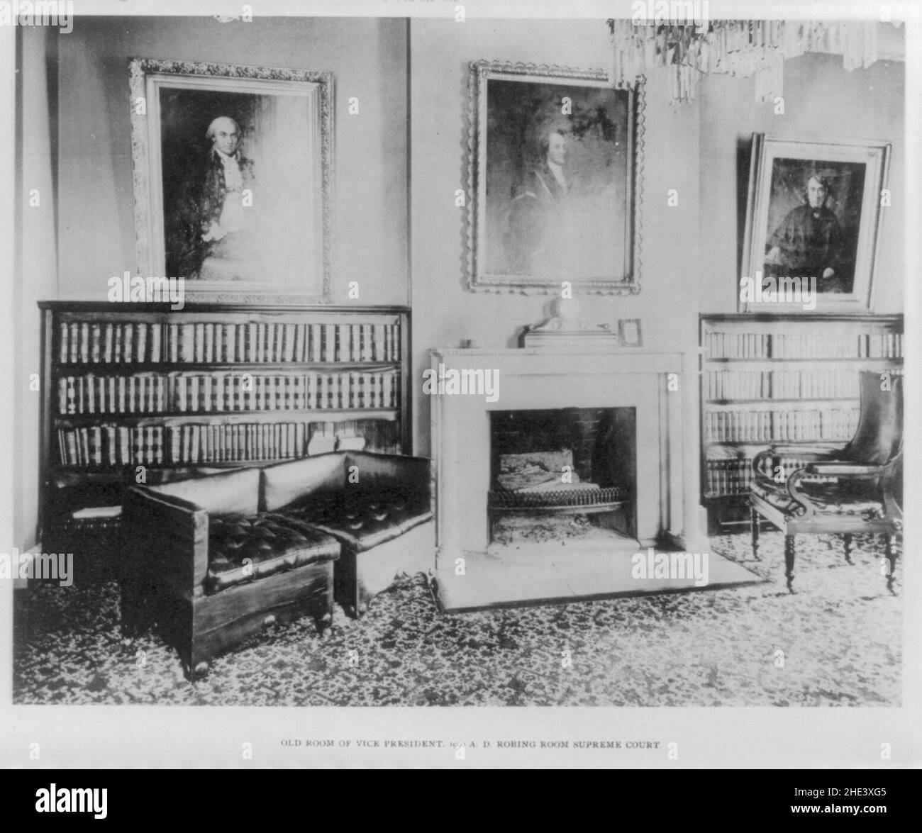 Rooms in the U.S. Capitol- Old room of Vice President, 1900 A.D ...