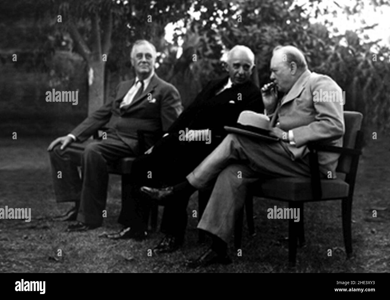 Inönü churchill roosevelt hi-res stock photography and images - Alamy
