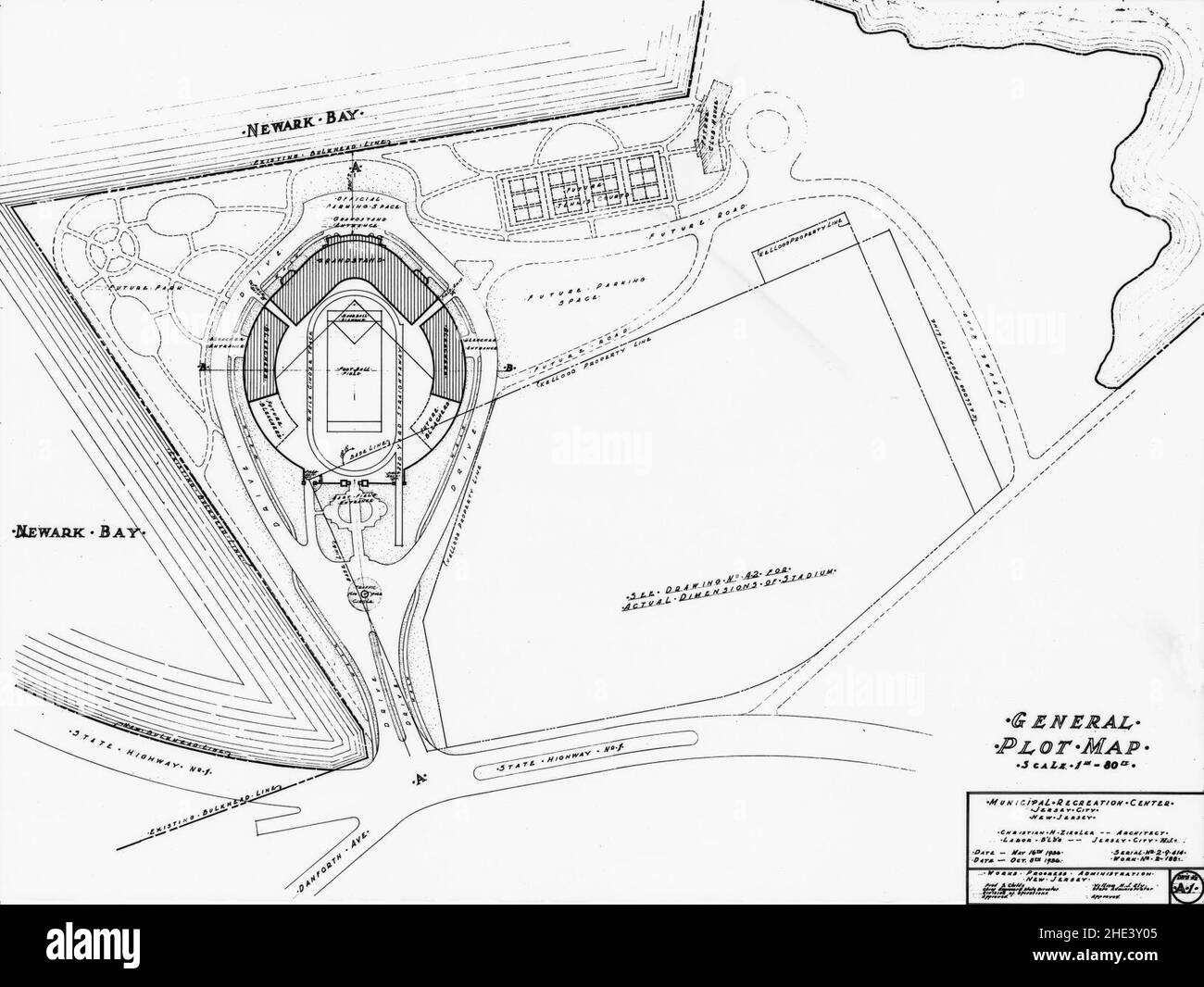 Roosevelt Stadium 113182pu Stock Photo - Alamy