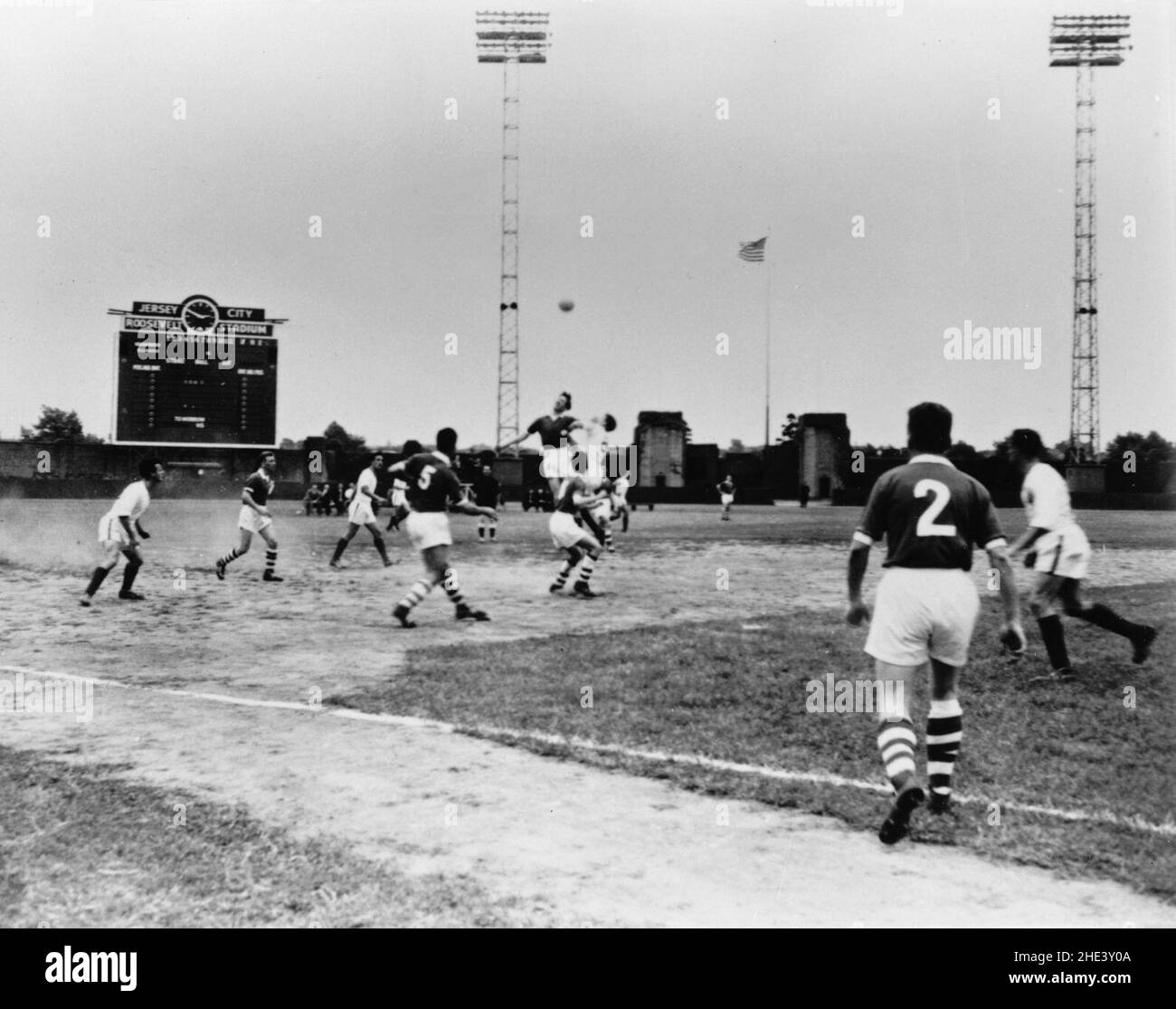 Roosevelt Stadium soccer Stock Photo - Alamy