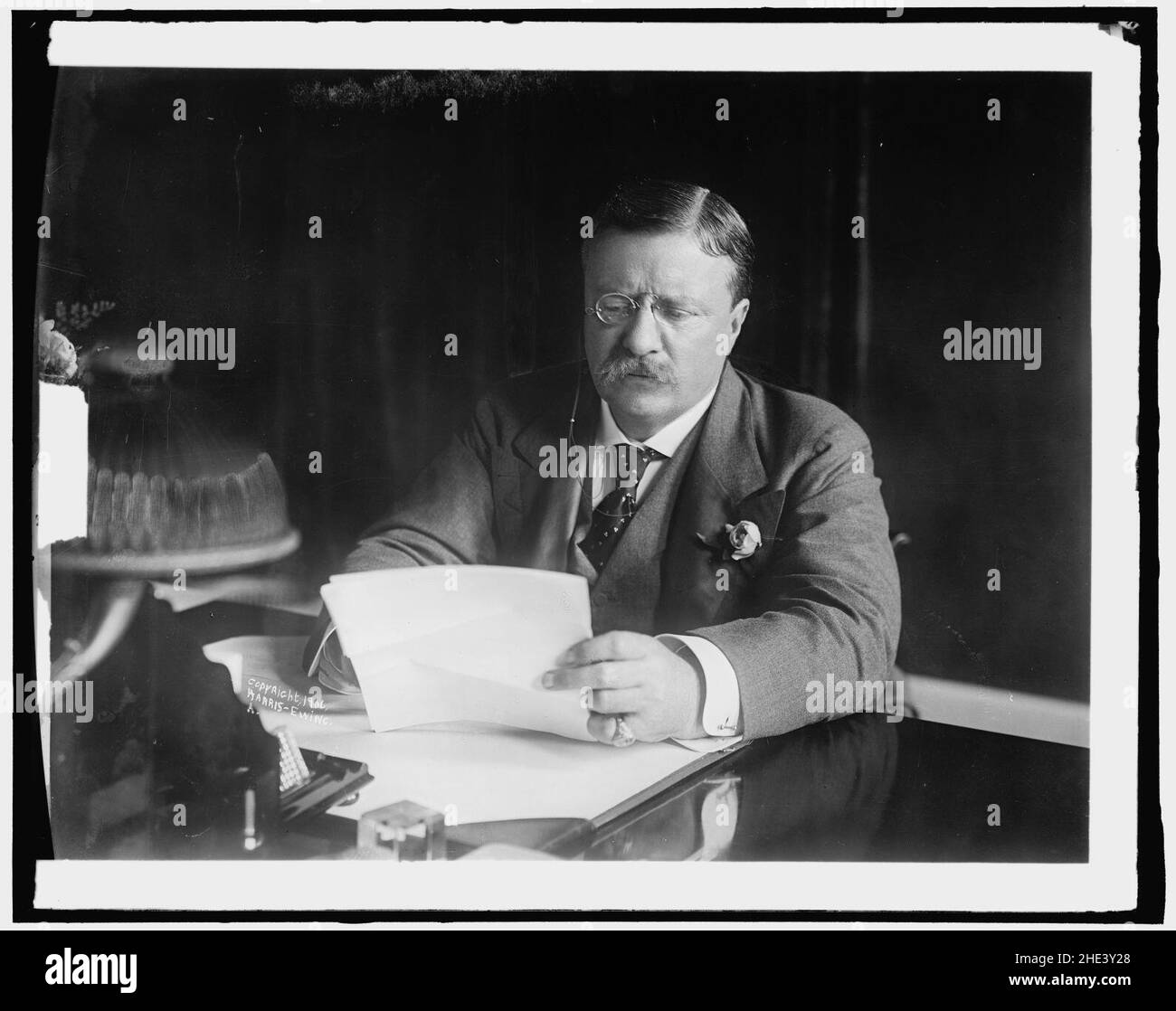 ROOSEVELT, THEODORE. AT DESK Stock Photo - Alamy