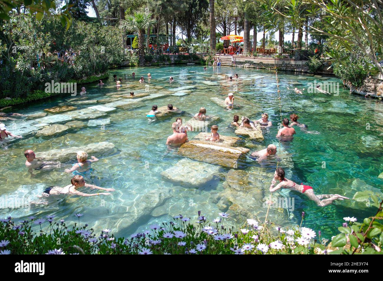 The Sacred Pools of Apollo, Hierapolis, Denizli Province, Republic of ...
