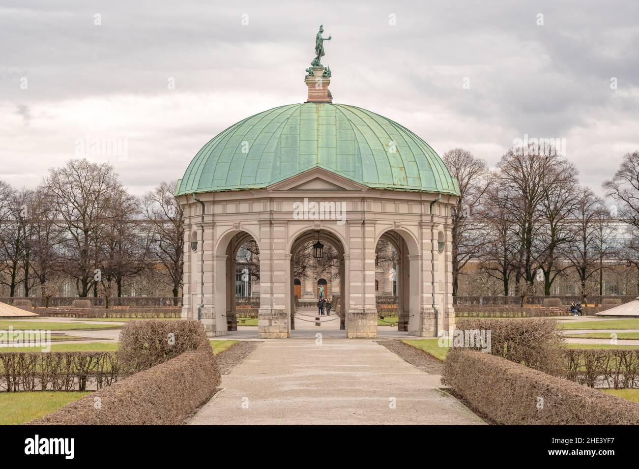 Munich January 2022: The Temple of Diana in the Hofgarten Stock Photo ...
