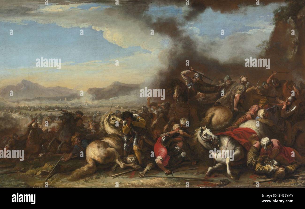 Rosa - A BATTLE SCENE Stock Photo - Alamy