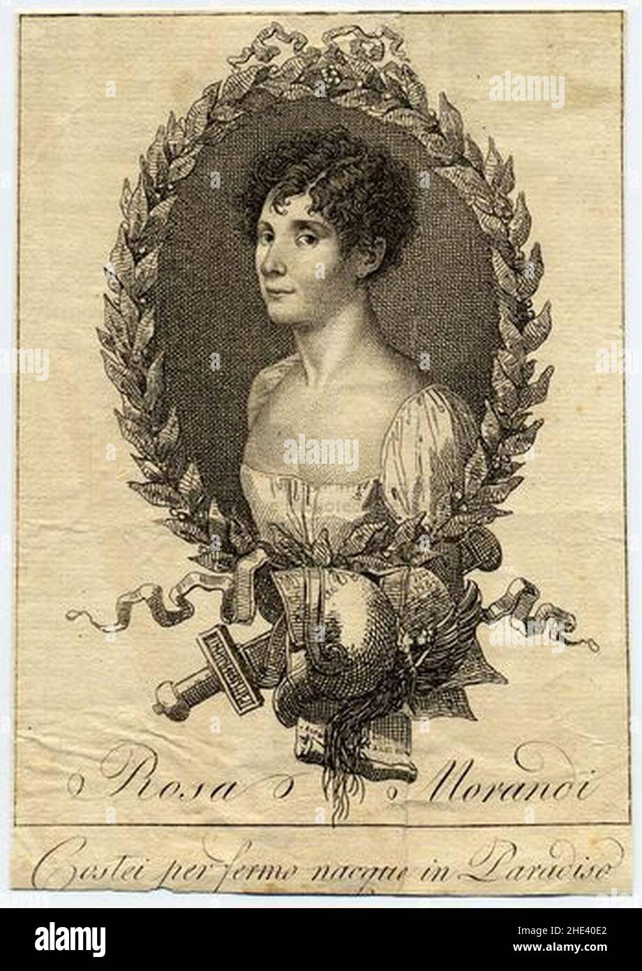Rosa Morandi Etching Stock Photo - Alamy