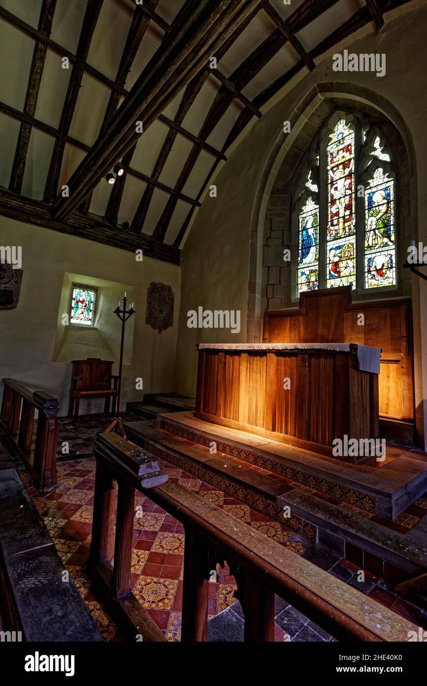 For a small village, this church at Michaelchurch Escley was restored ...