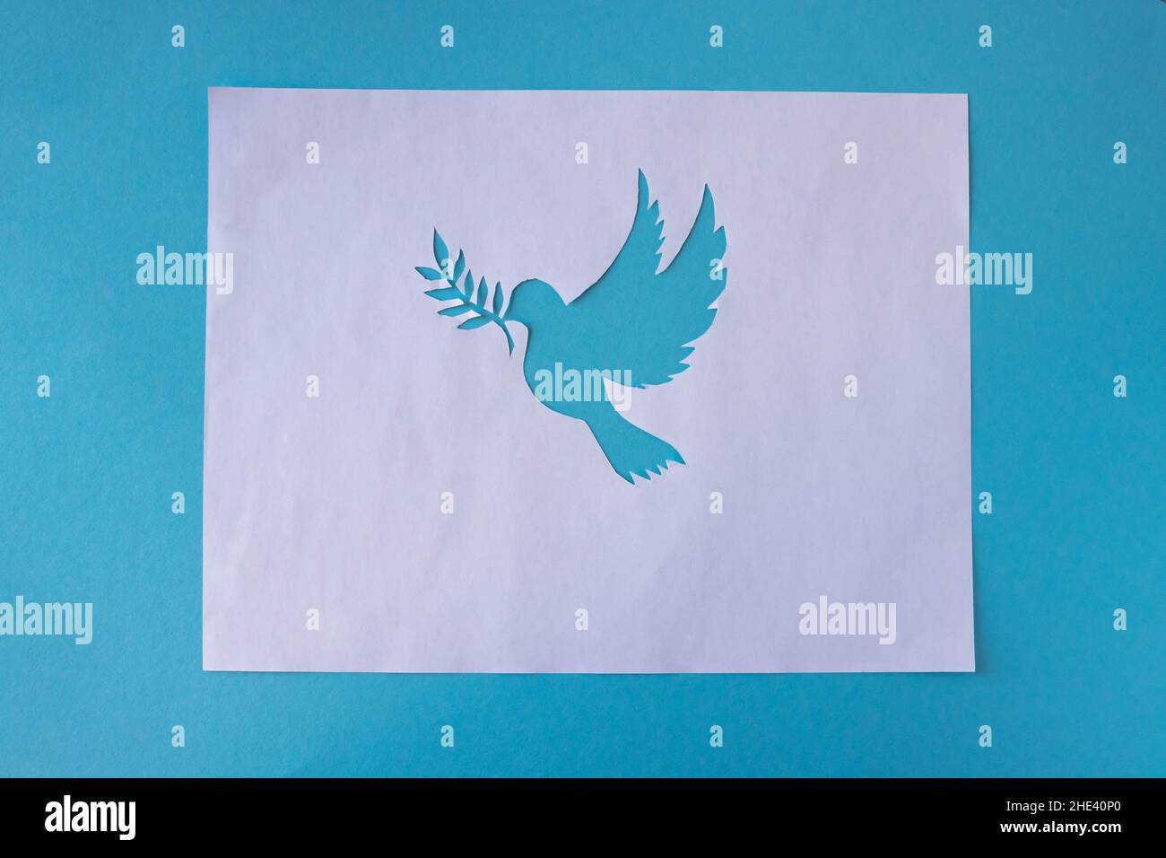 Dove Stencil Cut Out