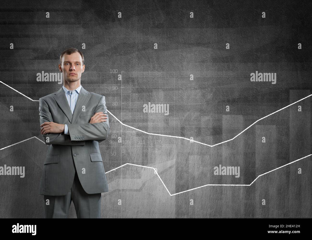 Confident businessman sure in success Stock Photo - Alamy