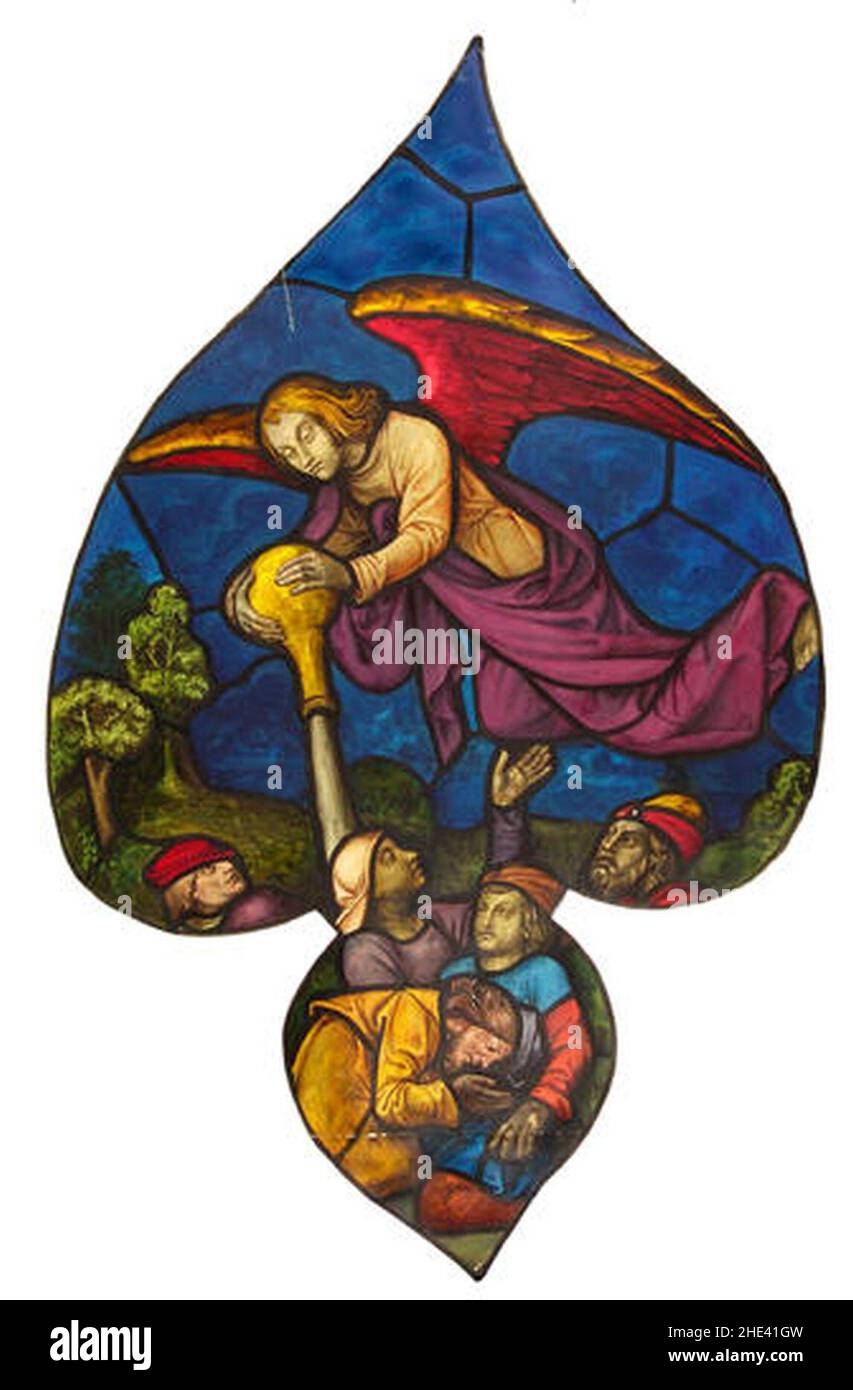 Rose window of Sainte-Chapelle (Paris) - Bowl Stock Photo - Alamy