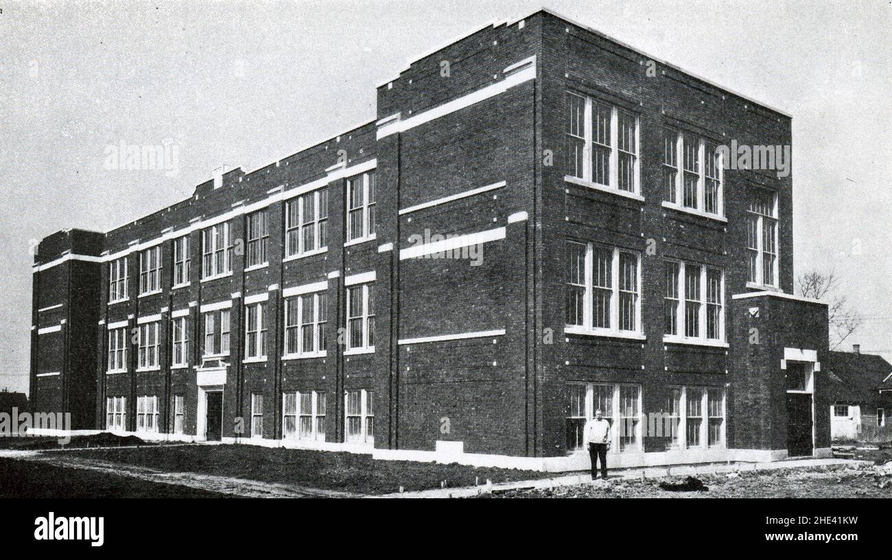 Roseland Christian School Current Building 1929 Stock Photo - Alamy