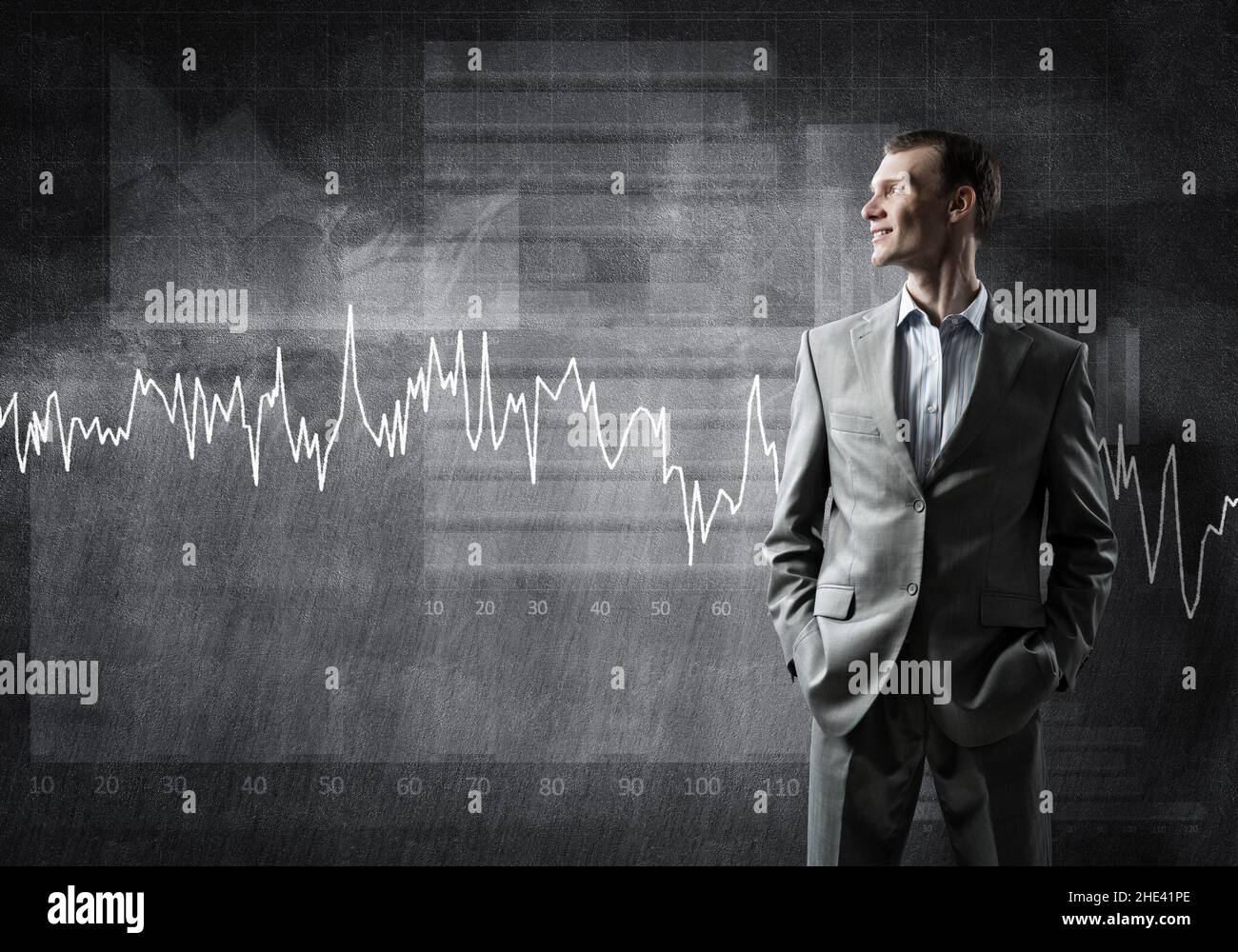 Confident businessman sure in success Stock Photo - Alamy