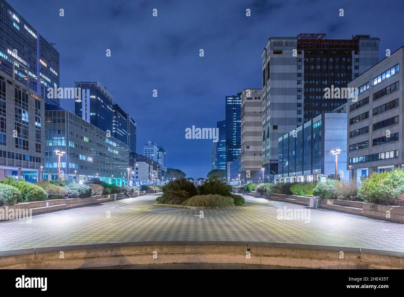 Modern architectural center, full of state-of-the-art buildings in the ...