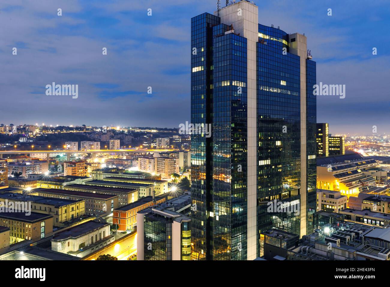 Modern architectural center, full of state-of-the-art buildings in the ...