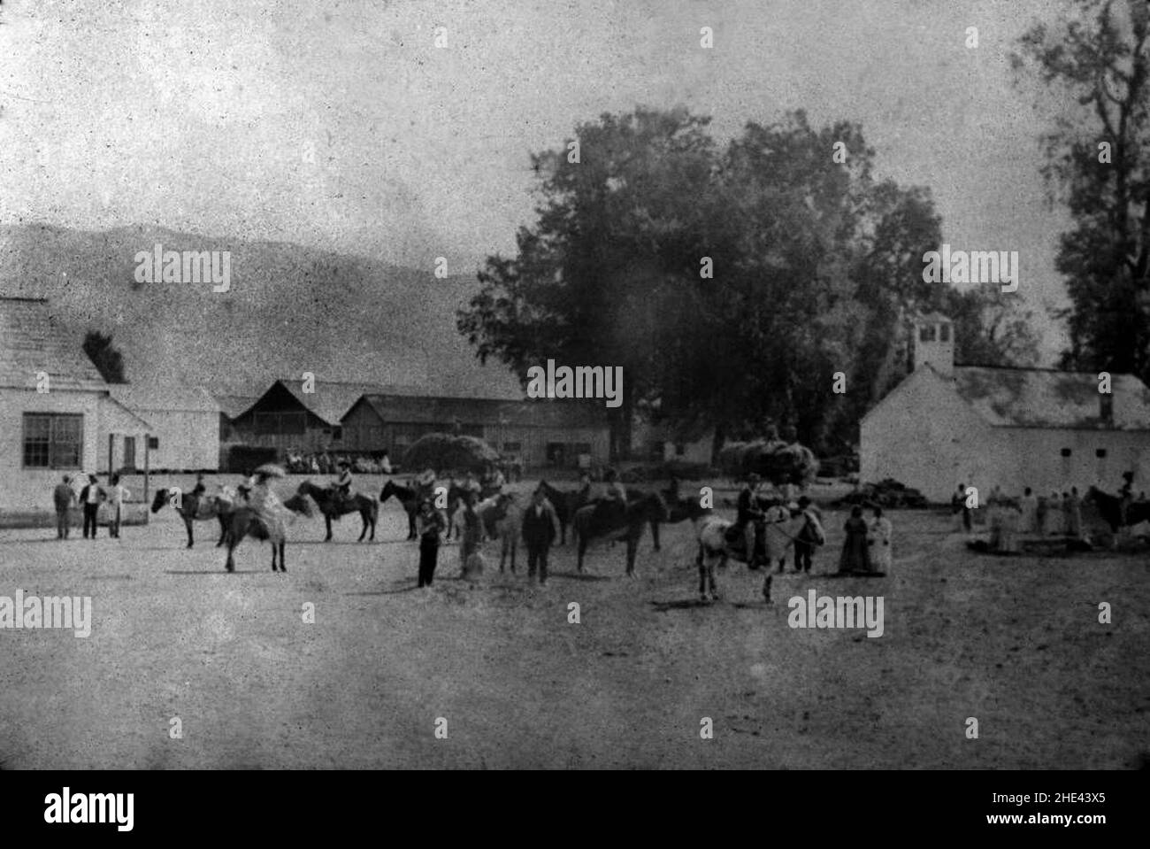 Round Valley Reservation School house meat house blacksmith shop ...