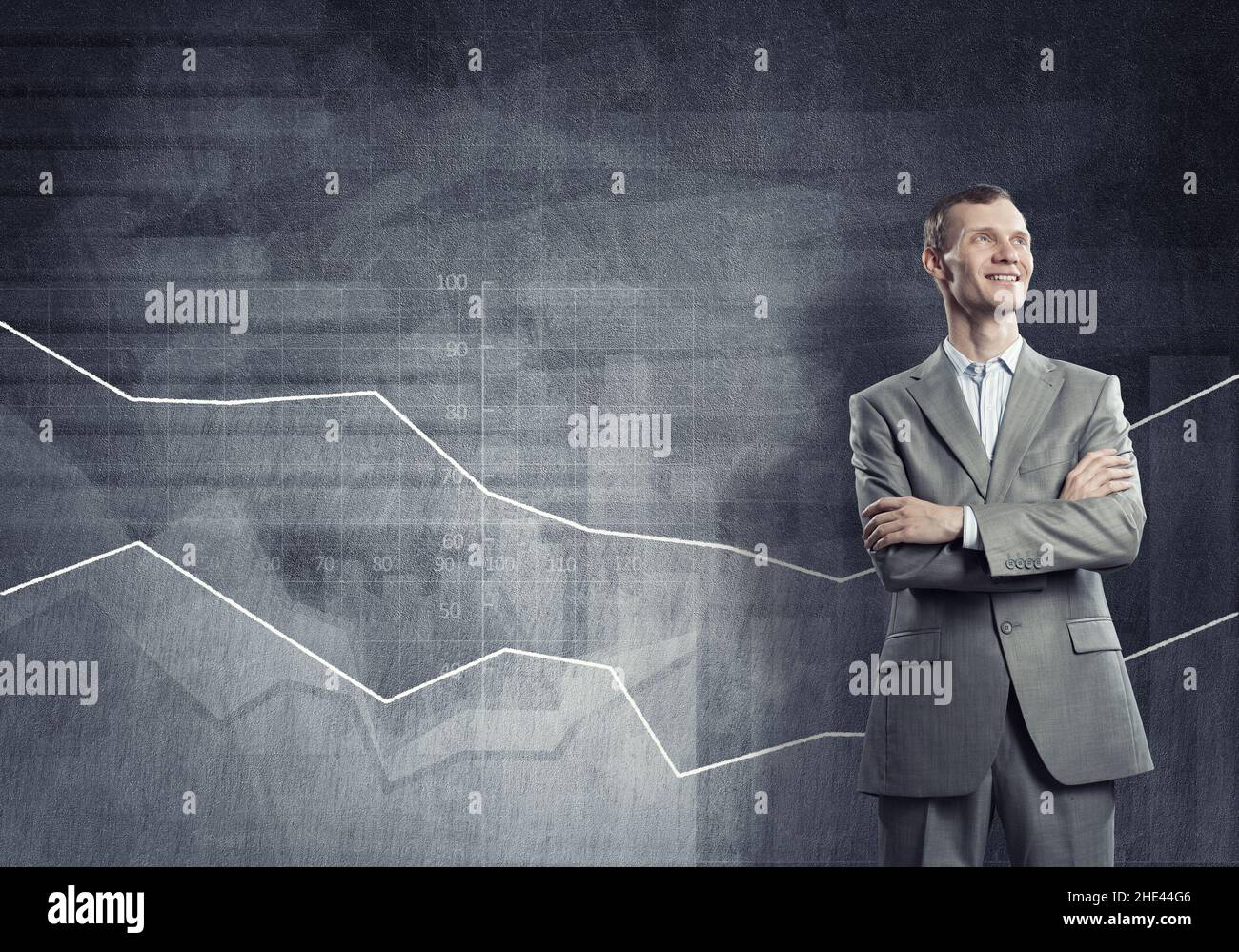 Confident businessman sure in success Stock Photo - Alamy