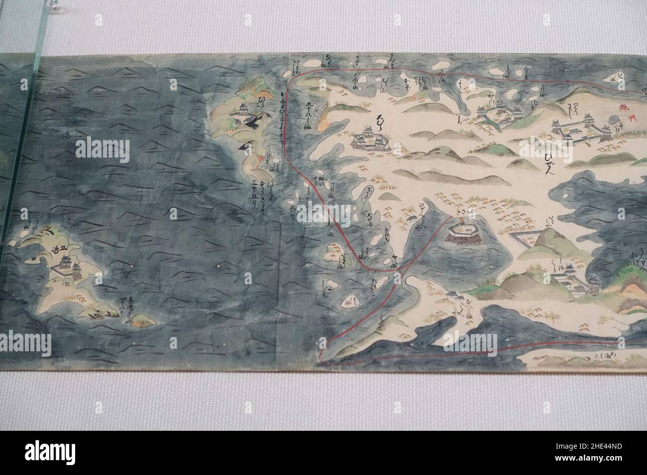 Route map of Edo from Goto, 6 of 6 Stock Photo - Alamy