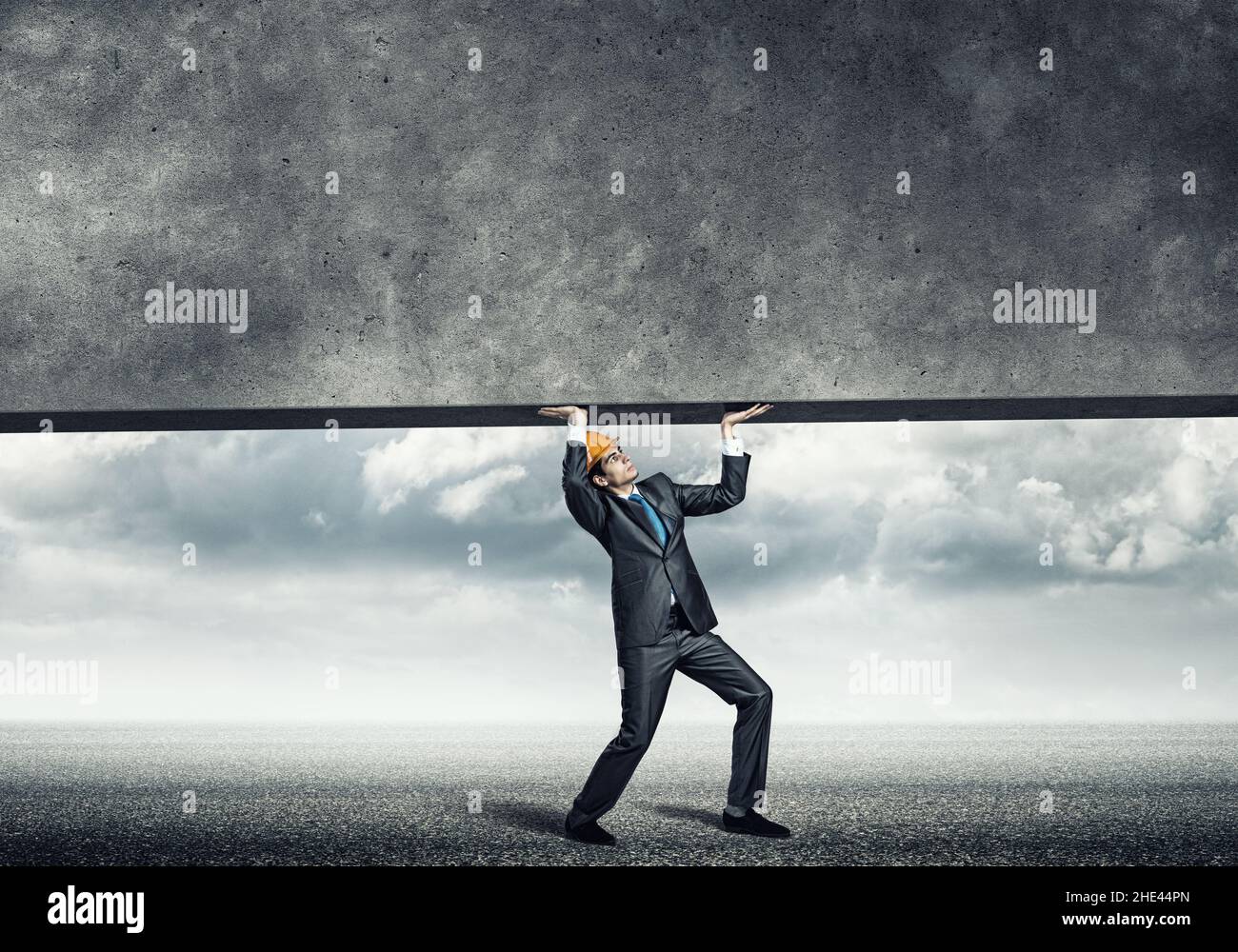 Hard construction work Stock Photo - Alamy