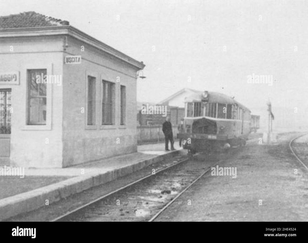 Rovato Borgo railway station in 1956 Stock Photo - Alamy