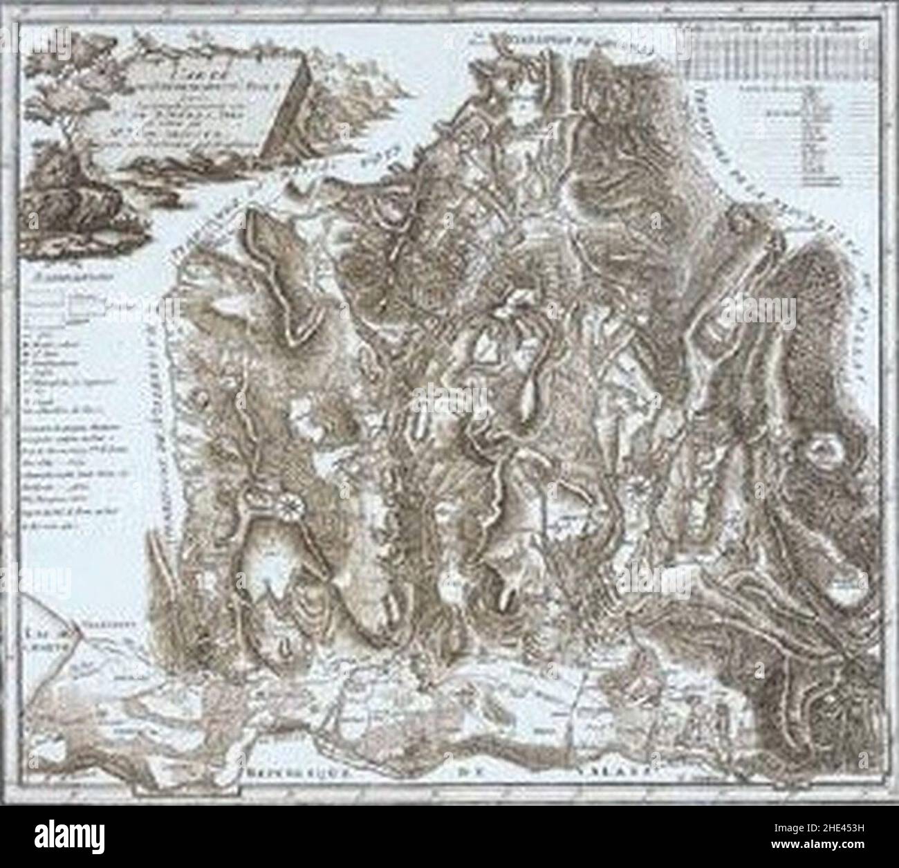 Rovéréa Grouner Carte du gouvernement d’Aigle Stock Photo - Alamy