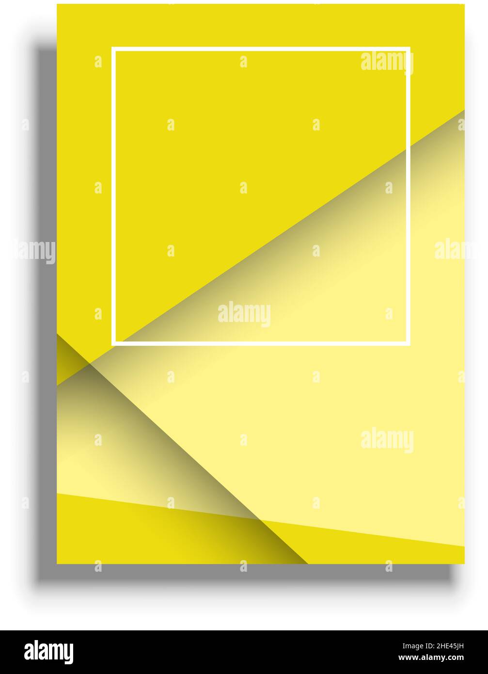 Presentation cover template, geometric vector shapes, business ...