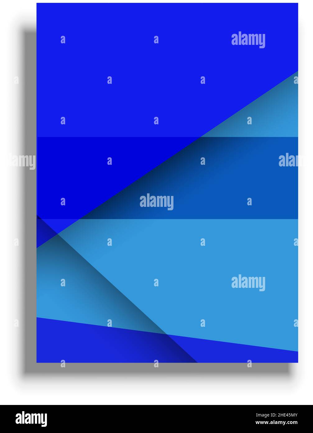 Presentation cover template, geometric vector shapes, business ...