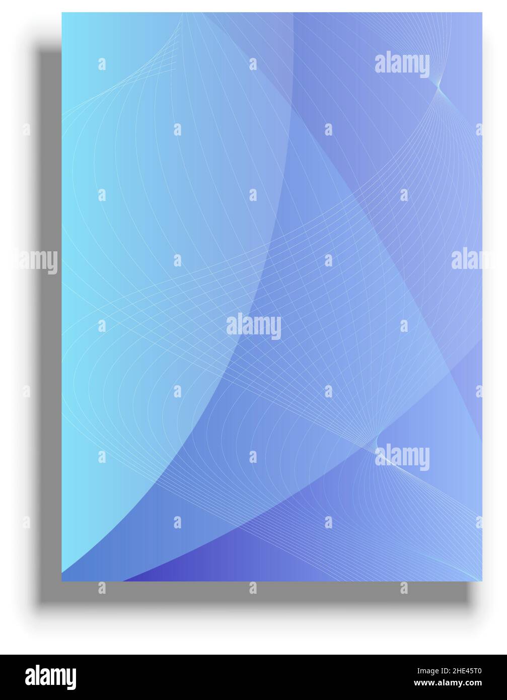 Presentation cover template, blue vector background, geometric vector ...