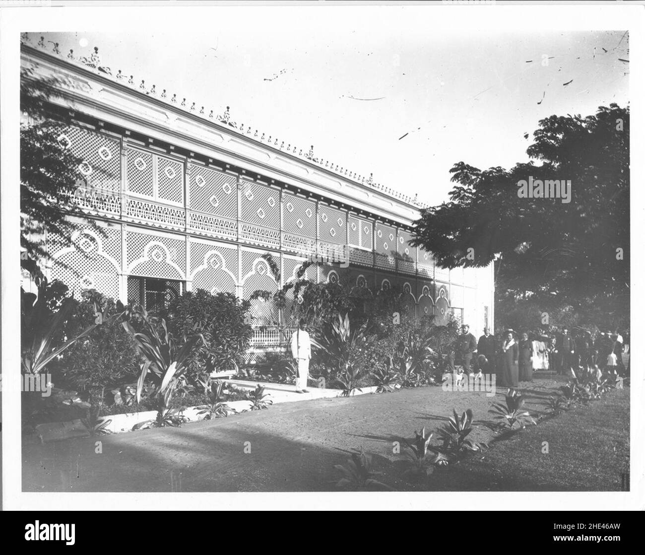 Iolani royal palace Black and White Stock Photos & Images - Alamy